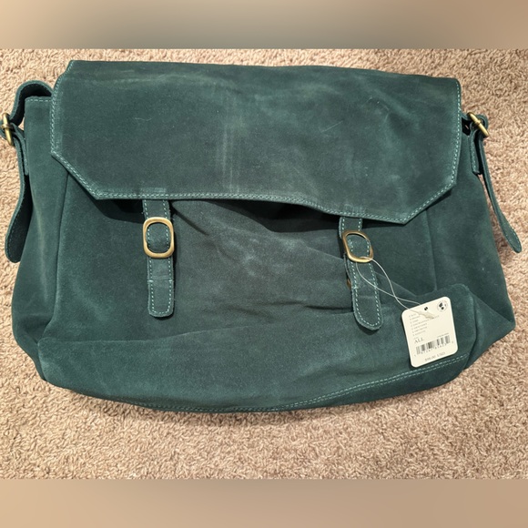 Free People | Bags | Free People Deep Green Crossbody Bag | Poshmark